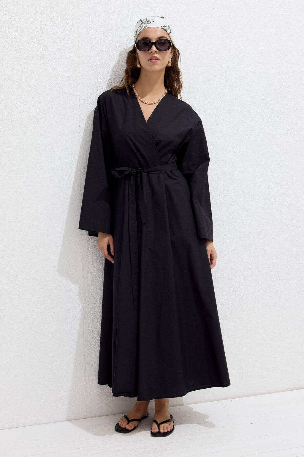 Premium Wrap Dress Black – Manuka