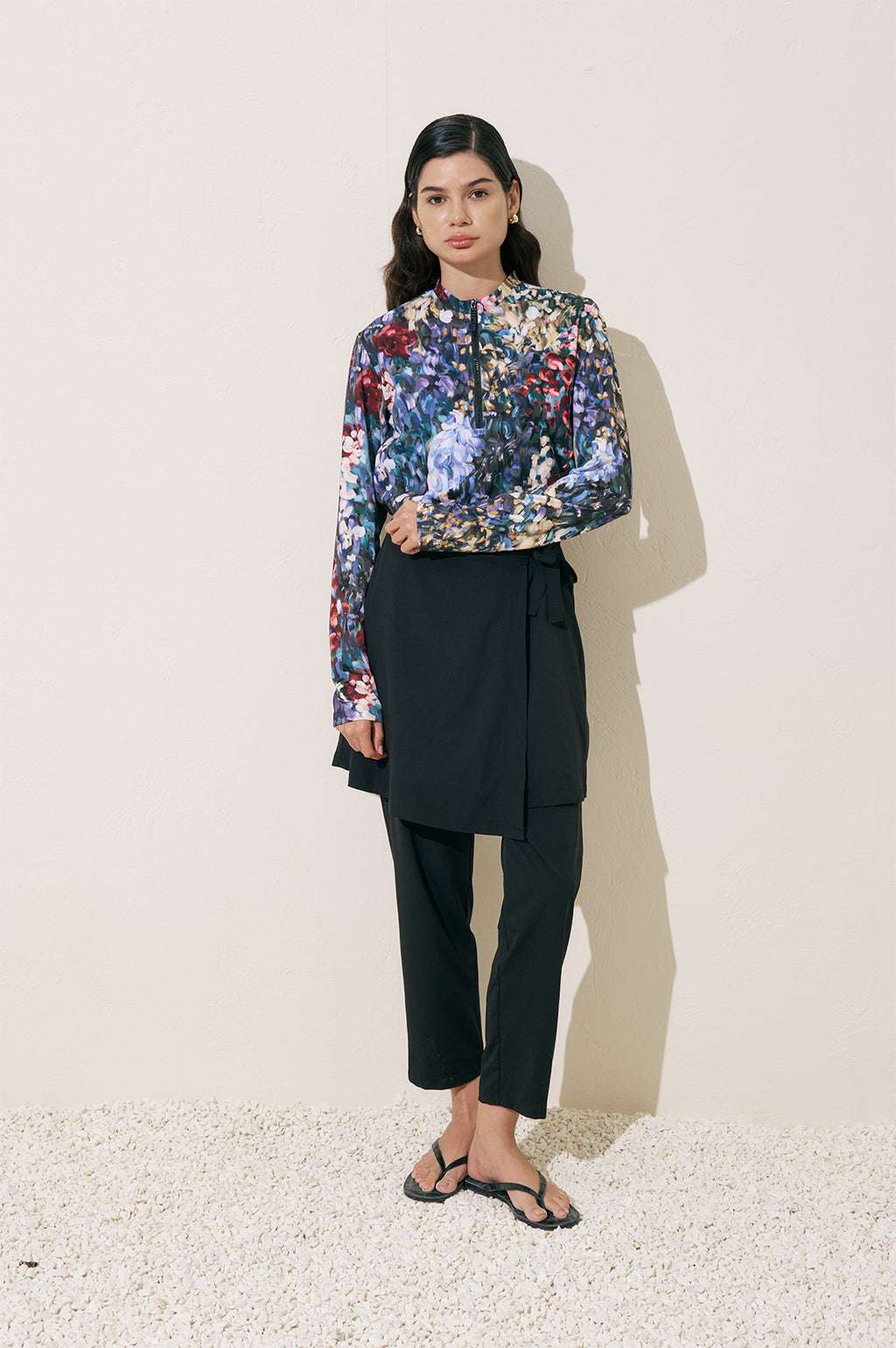 Printed Wrap Swimsuit Color Palette – Manuka Global